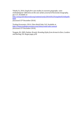 Zara Research Report | DOCX