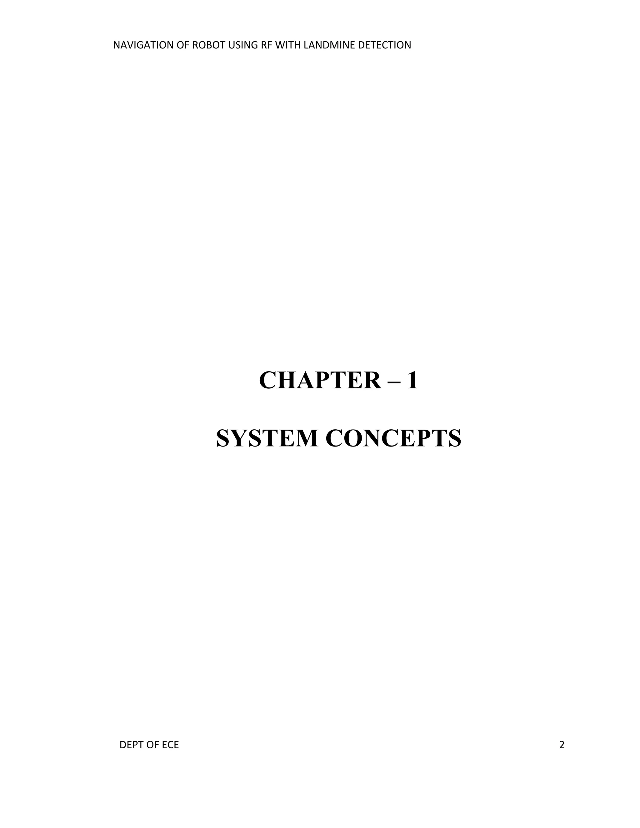 Navigation Of Robot Vehicle Using Rf With Landmine Detection Pdf