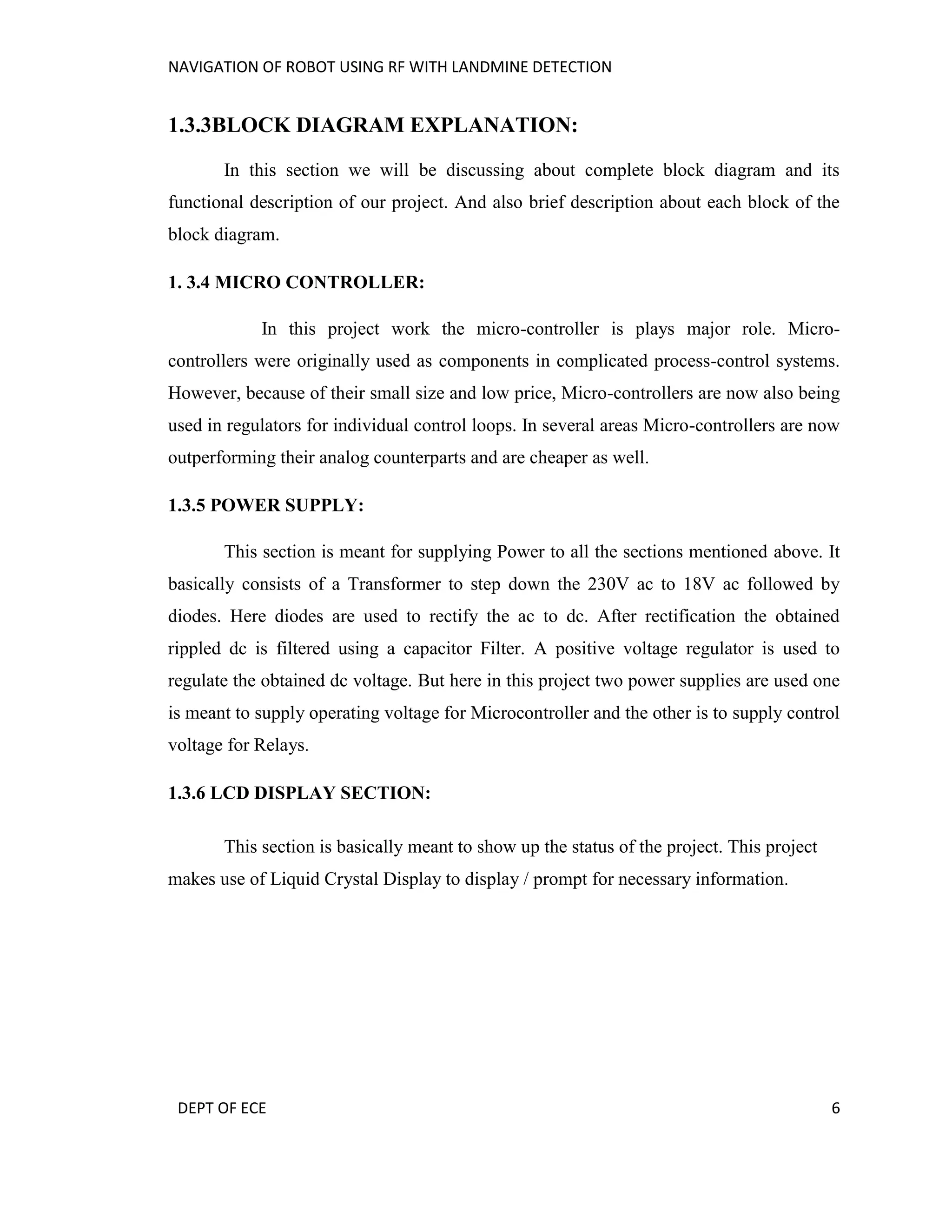 Navigation Of Robot Vehicle Using Rf With Landmine Detection Pdf