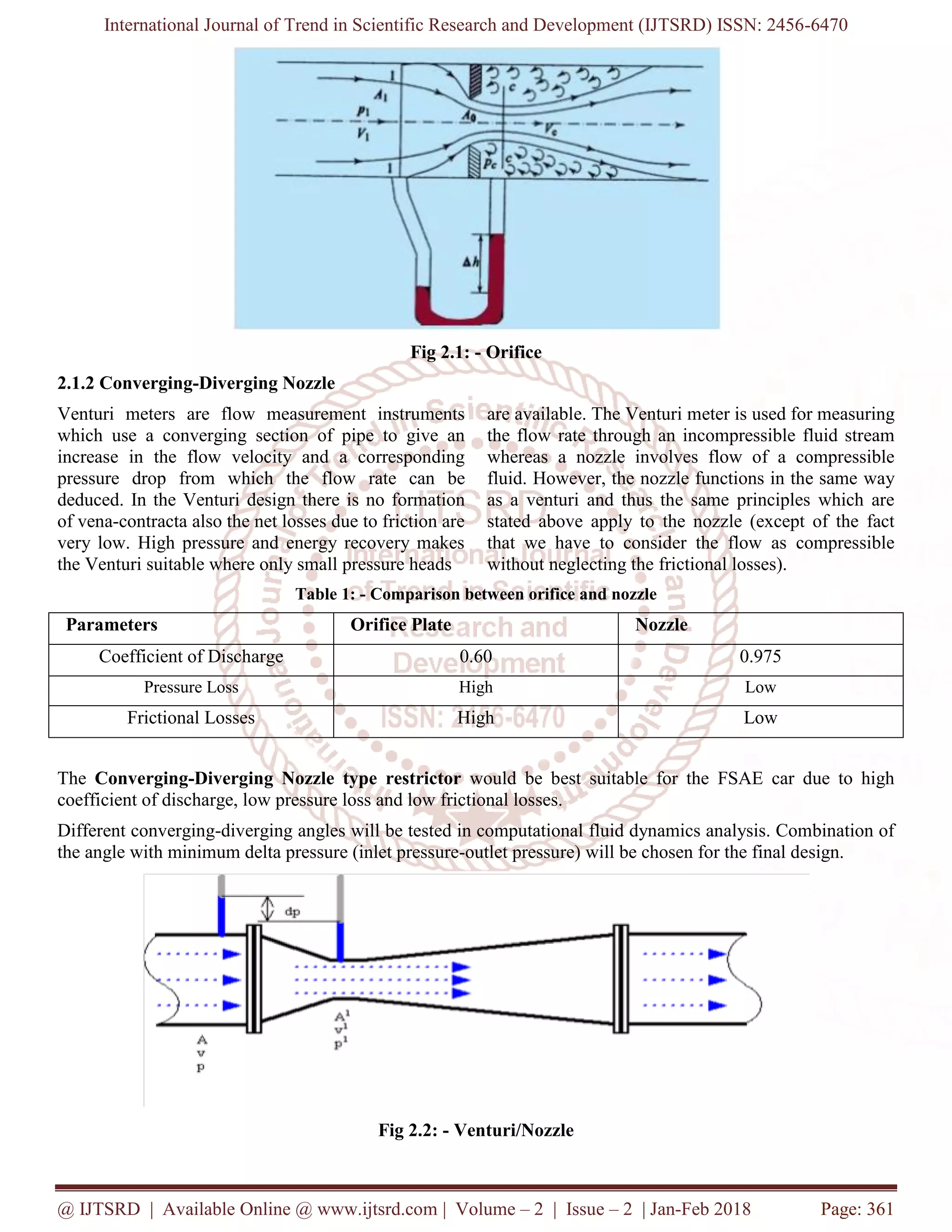 Design and Analysis of Air Intake System for Single Cylinder Engine | PDF
