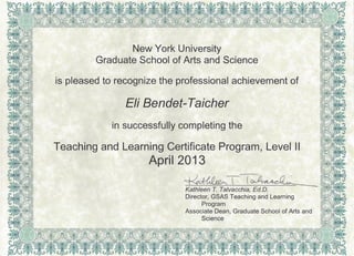 Teaching & Learning Certificate - II | PPT