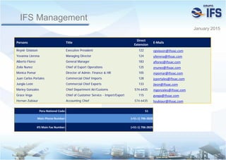IFS Group Master Company Presentation_November 2015 | PDF