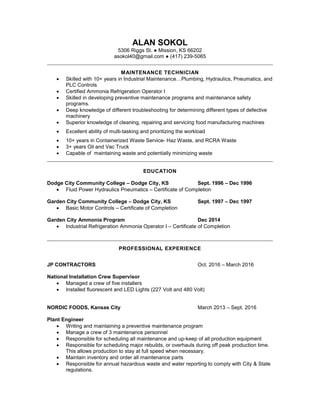 Alan Sokol Resume 5.2016 (5) | PDF