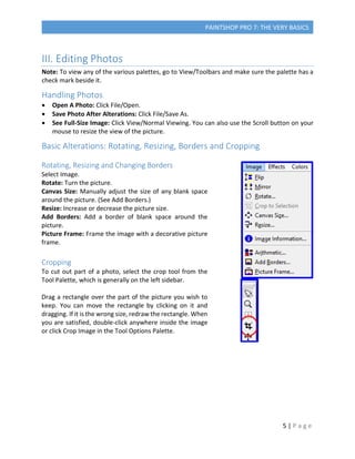 PaintShop Pro 7 Manual | PDF | Graphics Software | Computer Software and Applications