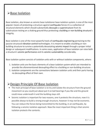 Microsoft Word - BASE ISOLATION | PDF