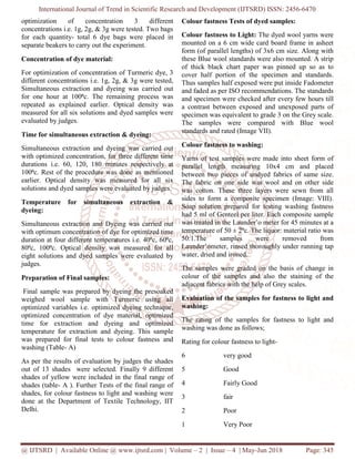 Effect of various dyeing conditions on pure natural yellow dye from ...