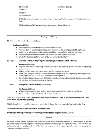 Patrick Sports CV | DOCX