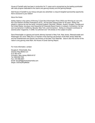 GWM_HouseofCards_ShowInfoPage | PDF