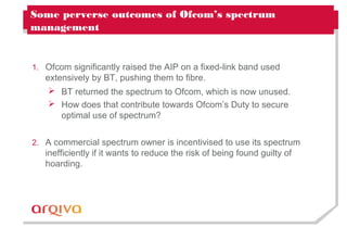 Presentation to Ofcom - UK Spectrum Management | PPT