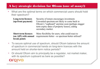 Presentation to Ofcom - UK Spectrum Management | PPT