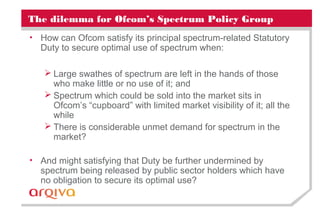 Presentation to Ofcom - UK Spectrum Management | PPT