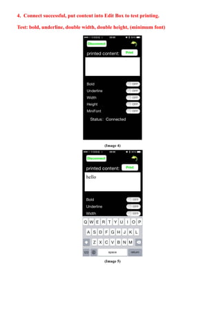 58 mm mini portable thermal printer instruction manual | PDF