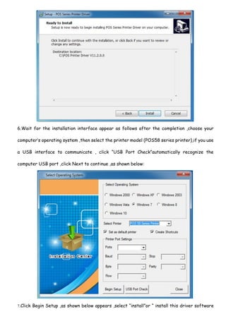 58 mm mini portable thermal printer instruction manual | PDF