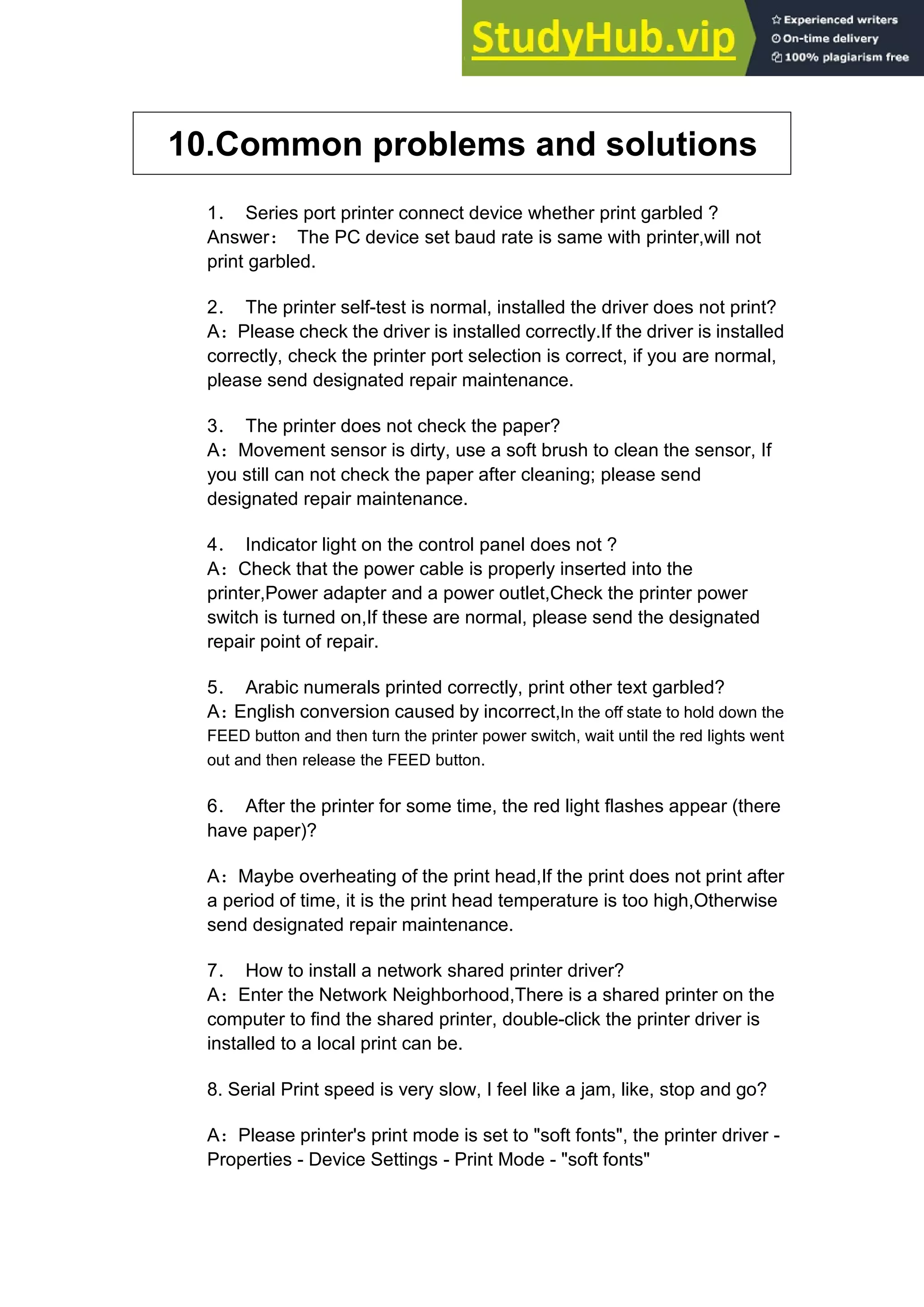 58Mm Thermal Receipt Printer -Operating Manual | PDF