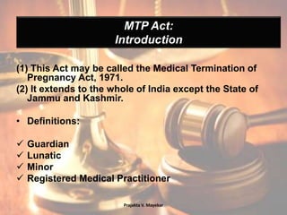 Medical Termination of Pregnancy Act | PPTX