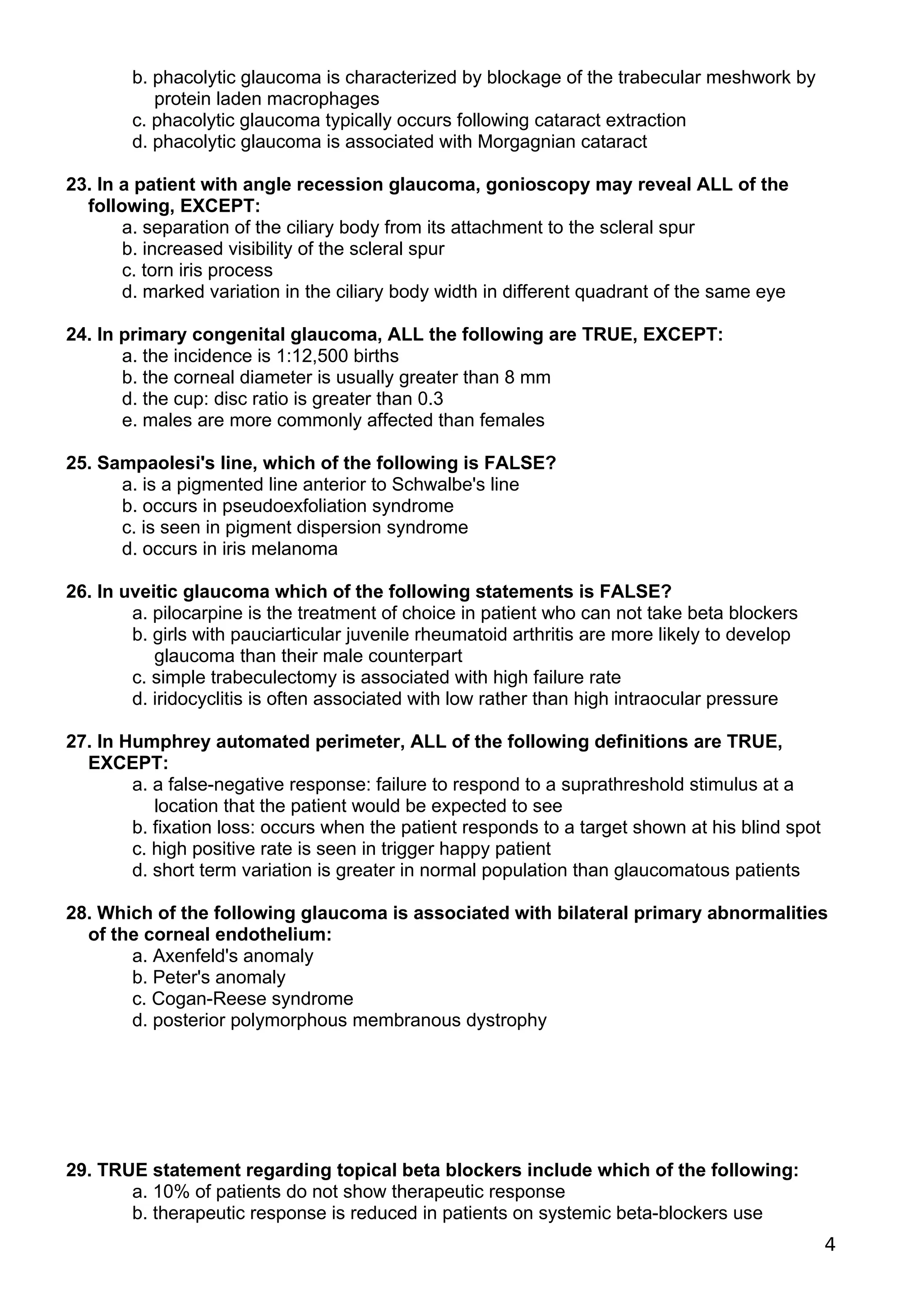 58 Multiple Choice Questions (MCQS) - Glaucoma.docx