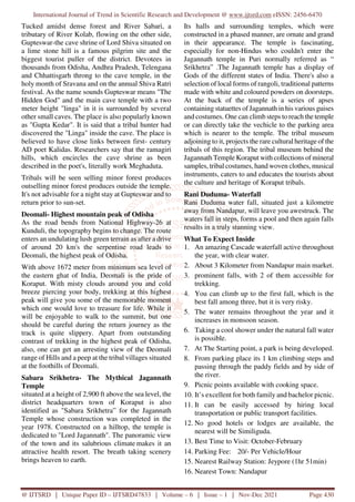 Role of Tourism in Economic Development A Case Study of Koraput ...