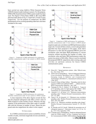 Generation of Orthogonal Minimum Correlation Spreading Code for CDMA System | PDF