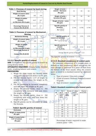Partial Replacement of Cement to Concrete by Marble Dust Powder | PDF ...