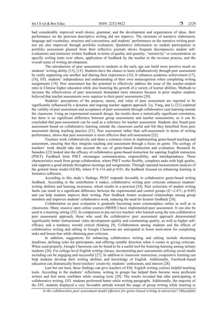 Is the collaborative peer assessment model effective for genre-based ...