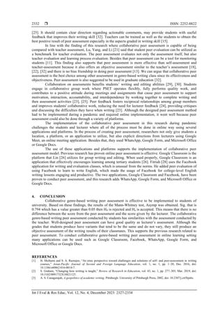 Is the collaborative peer assessment model effective for genre-based ...