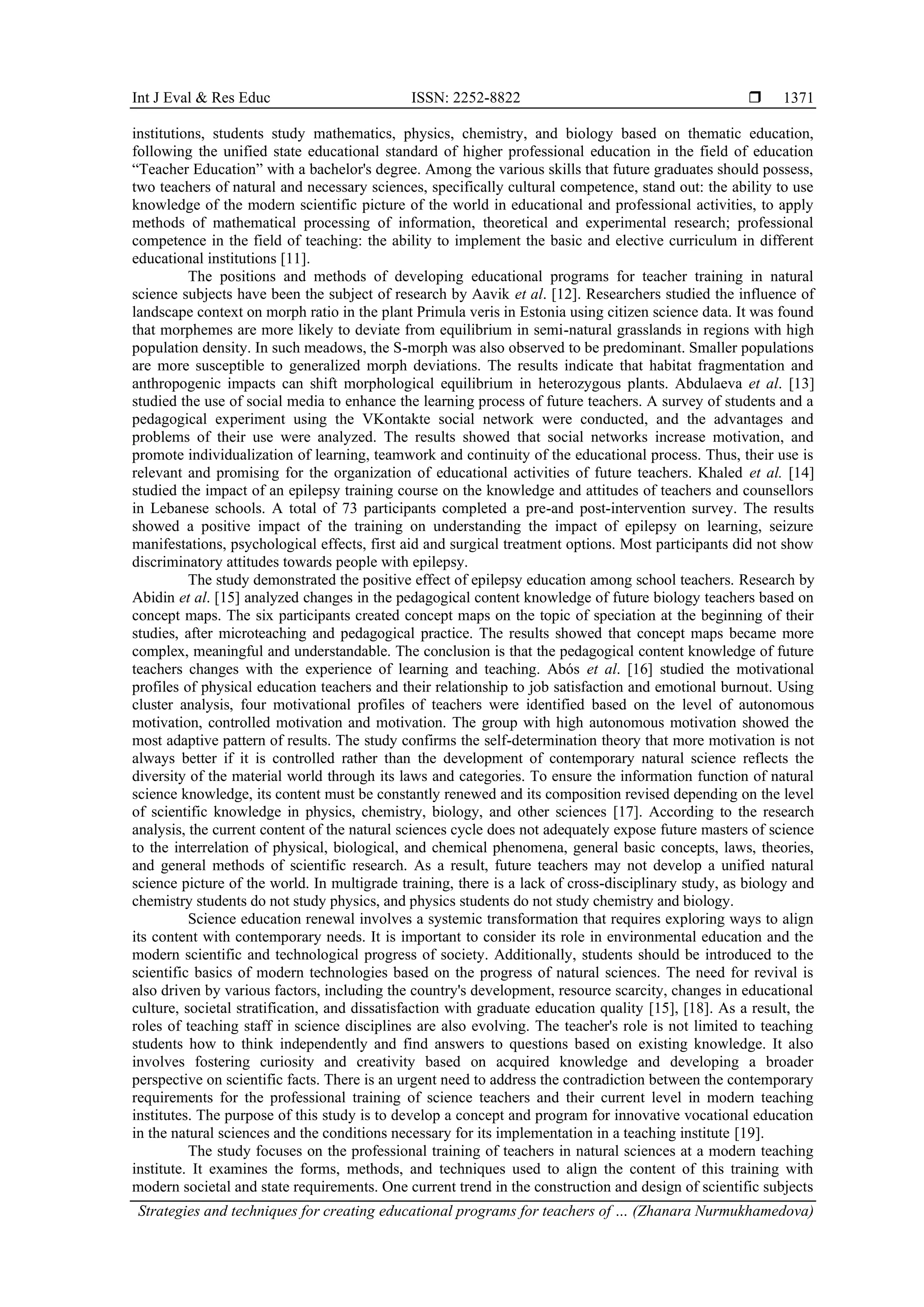 Strategies and techniques for creating educational programs for ...