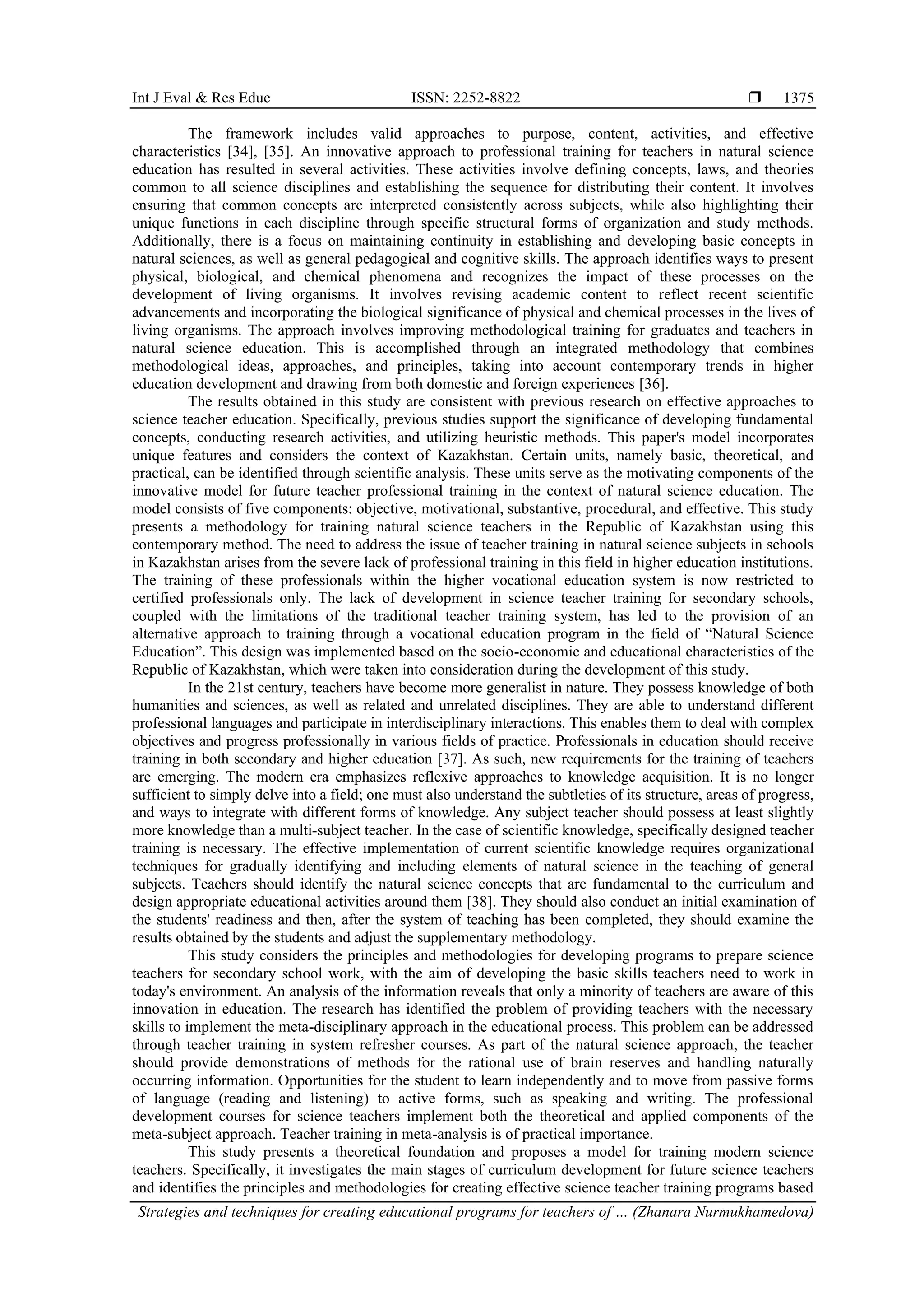 Strategies and techniques for creating educational programs for ...