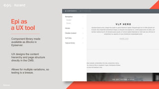 Episerver Ascend '17 | How to focus your digital strategy on UX | PPT