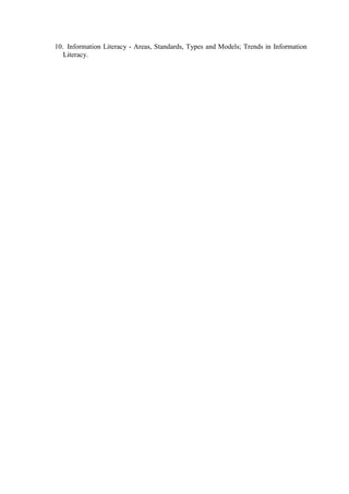 NTA UGC NET JRF - 59 library information science-new updated syllabus | PDF | Databases ...