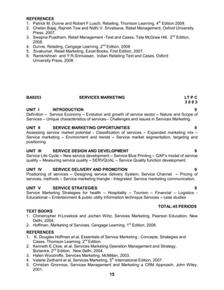 syllabus for mba ft | PDF