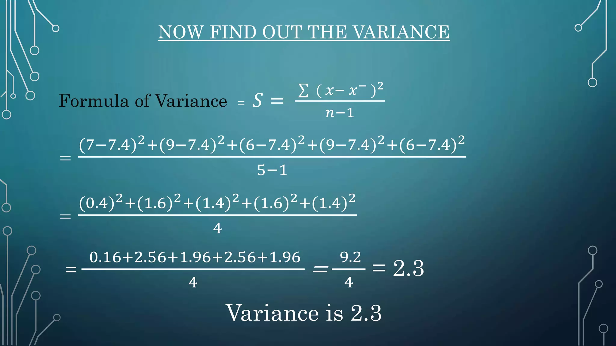 VARIANCE | PPTX