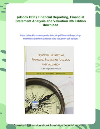 (eBook PDF) Financial Reporting, Financial Statement Analysis and ...