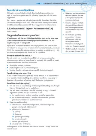 Ib Environmental Systems And Societies Skills And Practice Illustrated ...