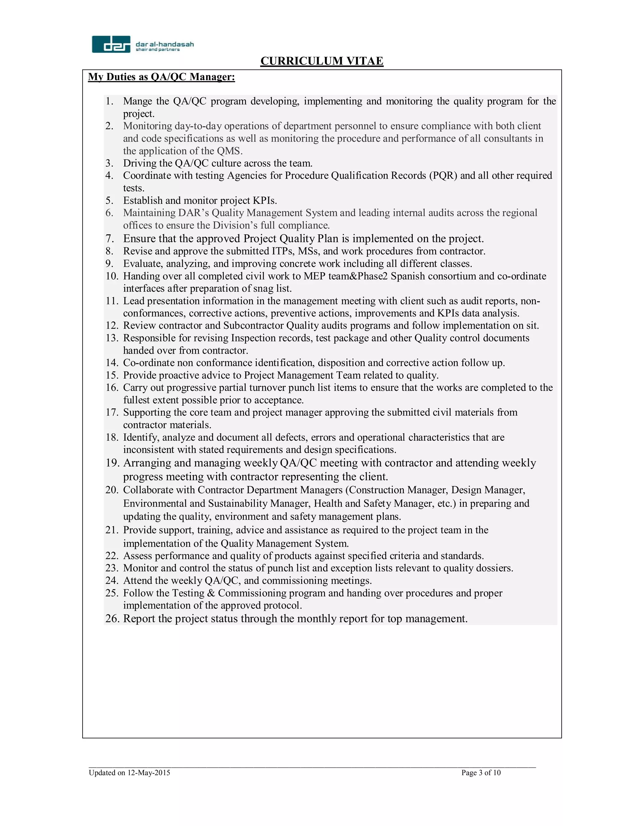 updated CV Abdel Naser | PDF