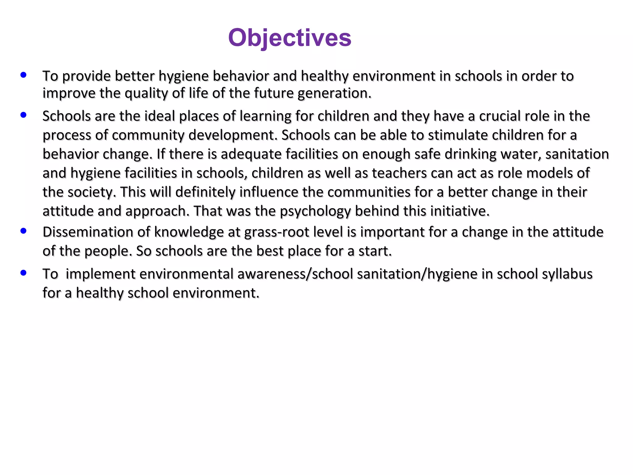 PPT teachers training on health, hygiene, nutrition and sanitation | PPT