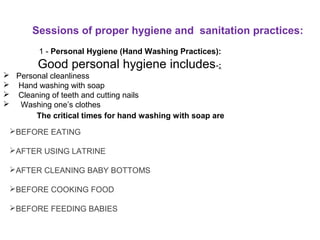PPT teachers training on health, hygiene, nutrition and sanitation | PPT