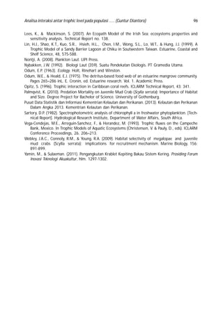 Analisa Interaksi antar Trophic level berbeda | PDF