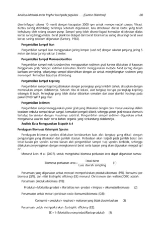 Analisa Interaksi antar Trophic level berbeda | PDF