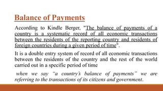Balance Of Payment | PPTX