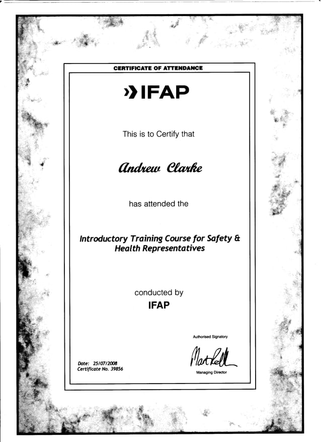 Introductory Training Course for Safety and Health Representatives | PDF