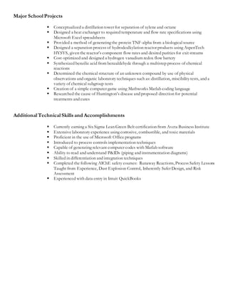 Garret Keith Resume | DOCX | Chemistry | Science