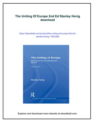 The Uniting Of Europe 2nd Ed Stanley Henig | PDF