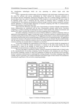A review on serverless architectures - function as a service (FaaS) in cloud computing | PDF