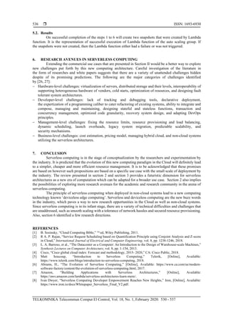 A review on serverless architectures - function as a service (FaaS) in cloud computing | PDF