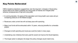 The Budget Outlook and Options for Reducing the Deficit | PPT