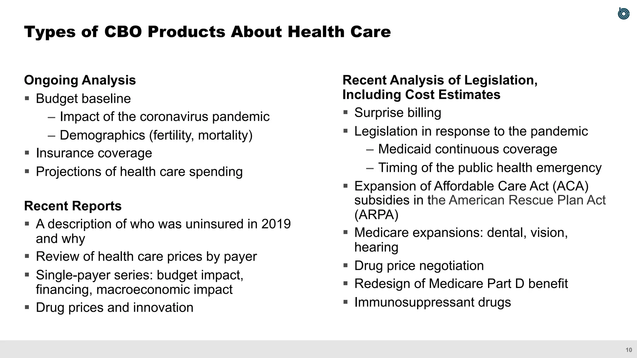 Federal Health Spending Update | PDF