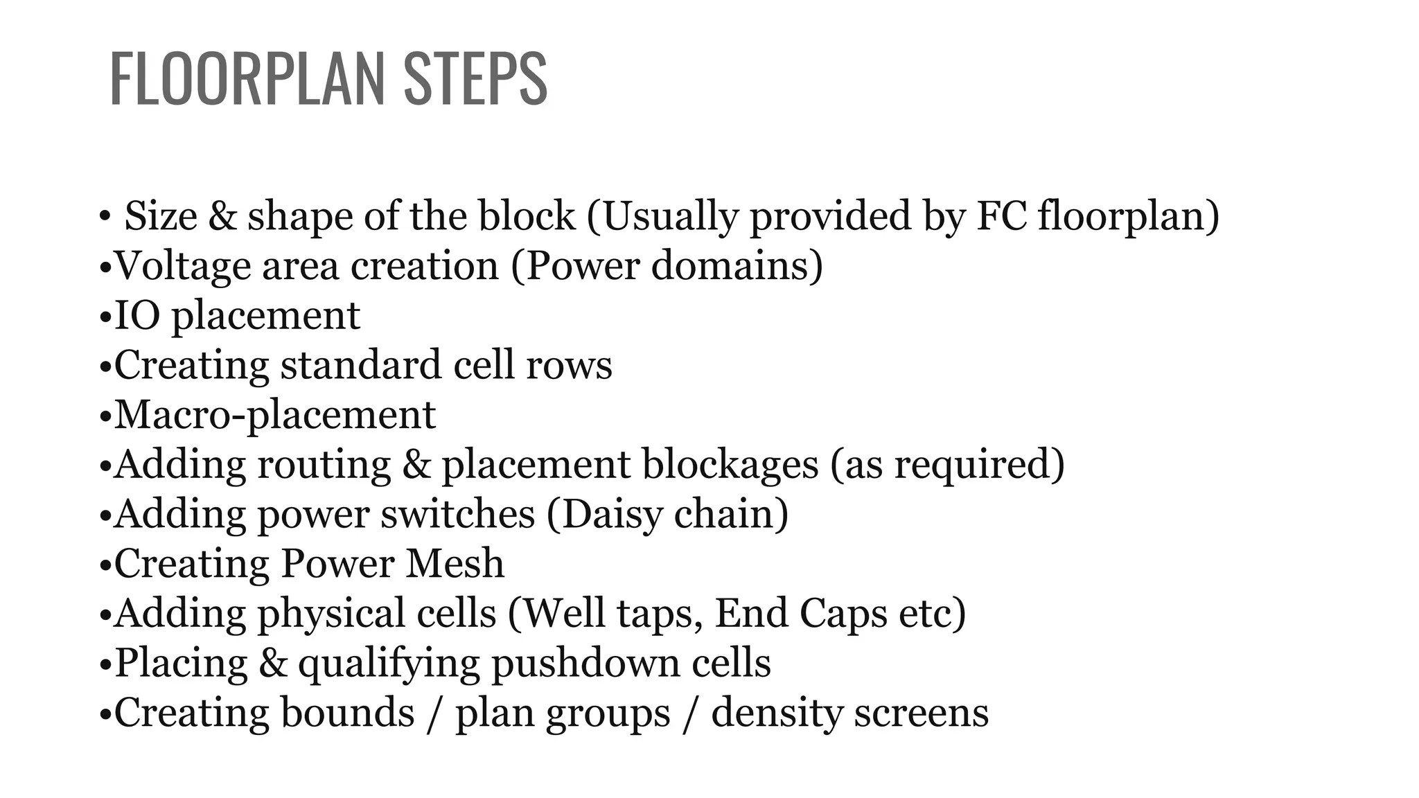 Physical Design - Import Design Flow Floorplan | PDF