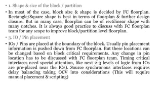 Physical Design - Import Design Flow Floorplan | PDF