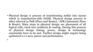 Physical Design - Import Design Flow Floorplan | PDF | Computing | Technology & Computing