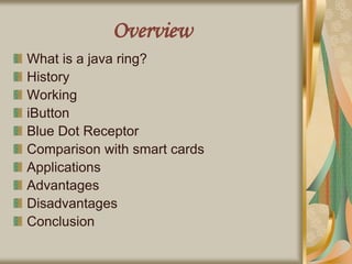 Presentation of java ring for seminar.ppt